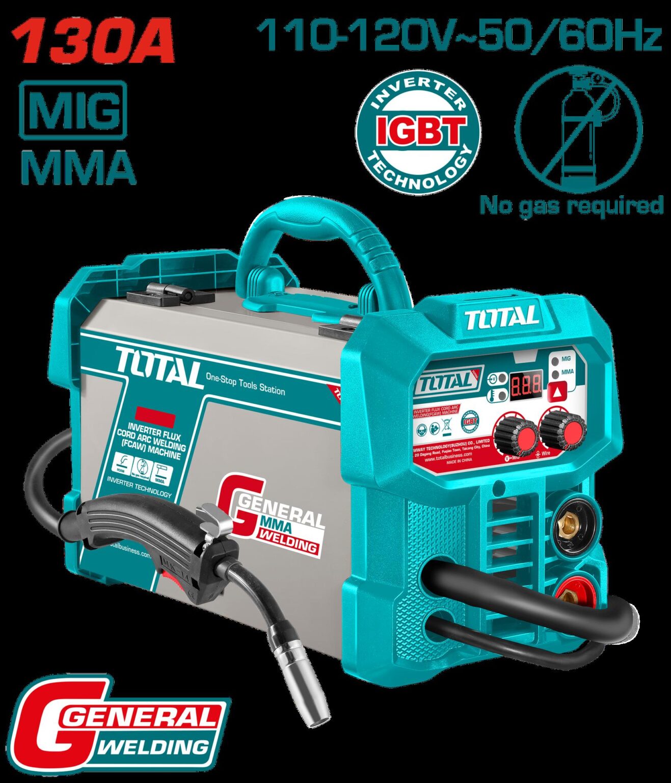SOLDADOR INVERSOR DIGITAL 130A (MMA-MIG) 110-220V SUPER TOTAL ...